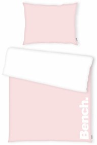 Bench Bavlněné povlečení bílo-růžová, 140 x 200 cm, 70 x 90 cm