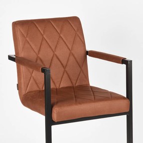 LABEL51 barová židle DENMARK koňak Color: Cognac UK-30.295