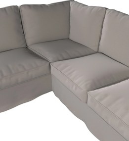 Potah na pohovku IKEA  Ektorp rohová barva béžová látka sametová