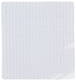 Bílý mušelínový prošívaný přehoz 210x240 cm Plain Muslin – Butter Kings