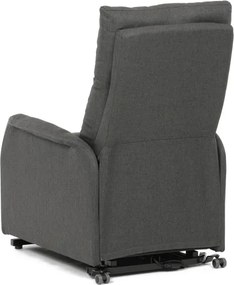 Polohovací křeslo šedé, elektrické TV-5482 GREY2