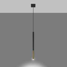 Sollux Lighting Závěsné svítidlo MOZAICA 1 černé/zlaté