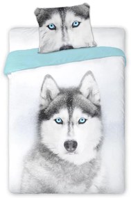Bavlněné povlečení Wild Husky 160x200 cm