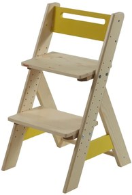 Gazel ZUZU dětská rostoucí židle žlutá