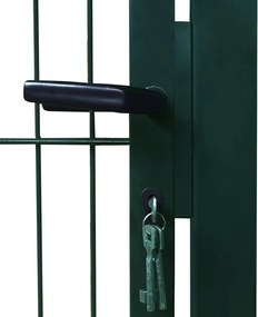 2D plotová branka (jednokřídlá) - zelená | 106x190 cm