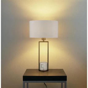 Searchlight EU2871GO Stylová stolní lampa CLAIRE GOLD + bílý mramor