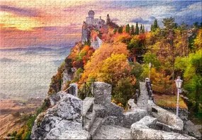 CASTORLAND Puzzle Věž Guaita, San Marino / 1000 dílků / 68 × 47 cm