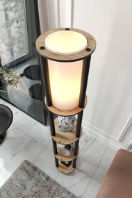Stojací lampa KS-11107 ořech