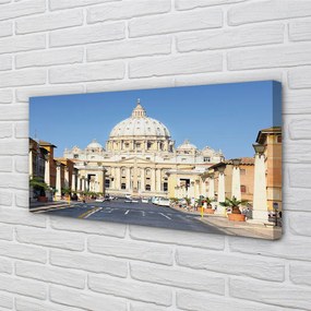 Obrazy na plátně Katedrála Řím ulice budovy 100x50 cm