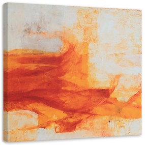 Gario Obraz na plátně Oranžový akvarelový vzor Rozměry: 30 x 30 cm