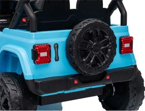 LEAN CARS Akumulátorové autíčko Jeep Rubicon DK-JWR558 24 V, světle modré