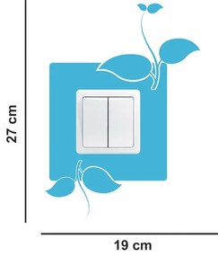 Samolepka na vypínač - Rostoucí květina - PopyDesign