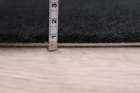 Lano - koberce a trávy Neušpinitelný kusový koberec Nano Smart 800 černý - 80x150 cm