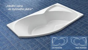 Santech Fontána rohová vana 160 x 90 levá SAFON160L