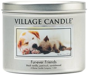 Village Candle Vonná svíčka v plechu Fur-ever Friends - Nejlepší kamarádi, 262 g