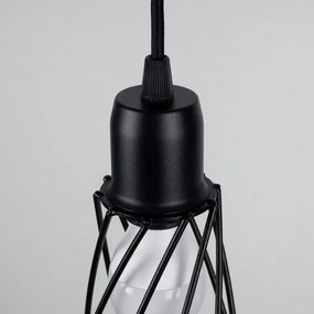 Závěsné svítidlo SOLLUX SUBA 1 černé E27 1x15W bez žárovky SL.1165