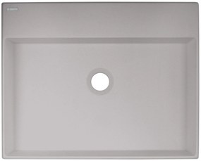 Deante Correo, granitové umyvadlo na desku 500x400x125 mm, šedá metalíza, DEA-CQR_SU5S