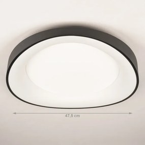 Stropní designové LED svítidlo Organic Black 48
