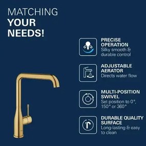 Grohe Essence - Dřezová baterie kartáčovaný Cool Sunrise