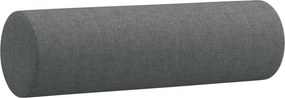 2dílná sedací souprava s polštáři tmavě šedá textil 3201323
