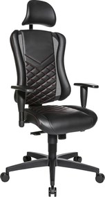 XXXLutz OTOČNÁ ŽIDLE, vzhled kůže, černá Dieter Knoll - Online Only kancelářské židle - 001319008403