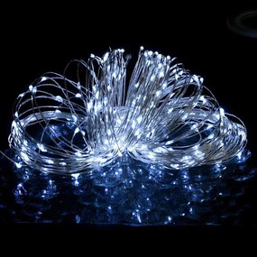 Světelný LED řetěz se 150 LED diodami studený bílý 15 m 330050