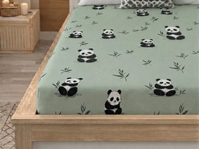 Prostěradlo z mikrovlákna PANDA RELAX mentolové 90x200 cm