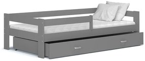 Dětská postel Sára MDF 190x80 cm šedá