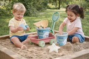 Androni RECYKLACE PASTEL Sada na písek oceán s vozíkem / od 10 měsíců