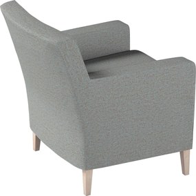 Potah na křeslo IKEA Karlstad barva modrá látka pletený vzor