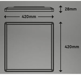 Briloner 7091-416 - LED RGBW Stmívatelné stropní svítidlo SLIM LED/22W/230V + DO