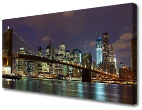 Obraz na plátně Most Architektura Město 120x60 cm