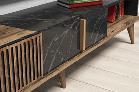 Designová TV sestava Cadelaria ořech černý
