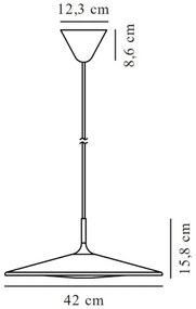 Nordlux - LED Stmívatelný lustr na lanku BALANCE LED/230V