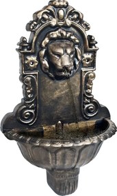 vidaXL Nástěnná fontána se lví hlavou bronzová [48222]