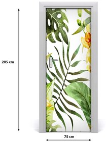 Fototapeta samolepící tropické květiny 75x205 cm