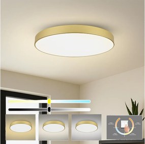 Brilagi-LED Stropní svítidlo POOL LED/128W/230V 3000/4500/6000K pr. 100 cm zlatá
