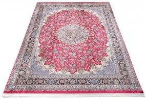 Kusový koberec pratelný VICTORIA 42360 Klasický pogumovaný šedý červený Rozměr: 160x230 cm