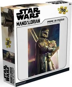 PRIME 3D Puzzle Star Wars: Mandalorian 3D / 150 dílků / 31 × 46 cm
