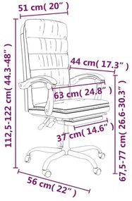 Petromila Polohovací kancelářská židle světle šedá textil