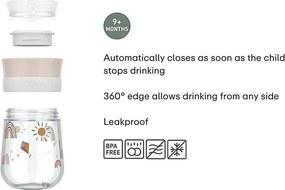 Béžový plastový dětský hrnek 300 ml Sunshine &amp; Rainbow – Mepal
