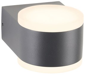 Trinity LIHGWA42 Venkovní nástěnné svítidlo Zelda Medium Up/Down LED 12,5W 3000K, antracit, průměr 9,1cm, IP54