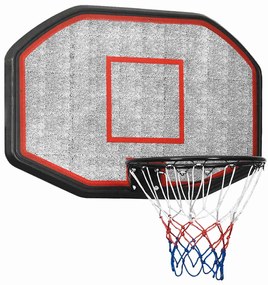 Basketbalový koš černý 109 x 71 x 3 cm polyethylen