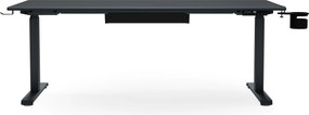 Elektrický stůl s regulací výšky ergonomický antracitový,1600x800 mm: ARIA