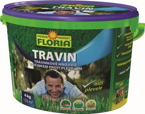 Hnojivo FLORIA Travin 4 kg kbelík Agro 017088