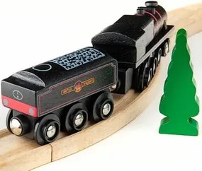 Bigjigs Rail Dřevěná replika lokomotivy Black 5 engine / od 3 let