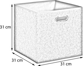 Úložný box HARMONY 31x31 cm černý