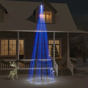 Vánoční stromek na stožár 732 modrých LED diod 500 cm - Default Title