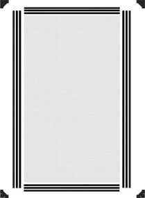 Magnetická okenní síť proti hmyzu antracitová 80 x 140 cm 153848
