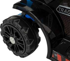 Ramiz Traktor buldozer G320 pro nejmenší děti modrý + pohyblivá lžíce + melodie + klakson + LED světla